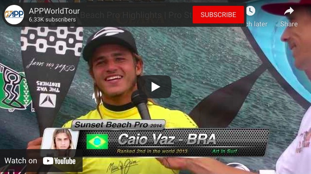 Caio Vaz — winner of Stand Up World Tour | Sunset Beach, Hawai